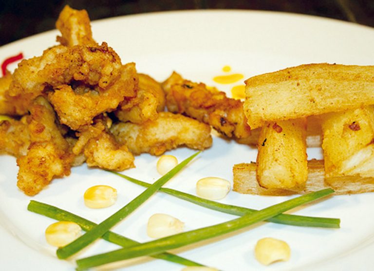 Chicharrón de pota - El Men