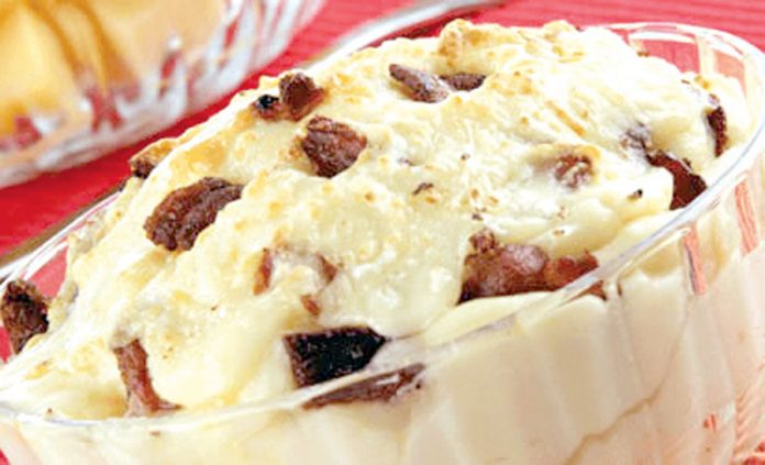 Puré de papas con tocino - El Men