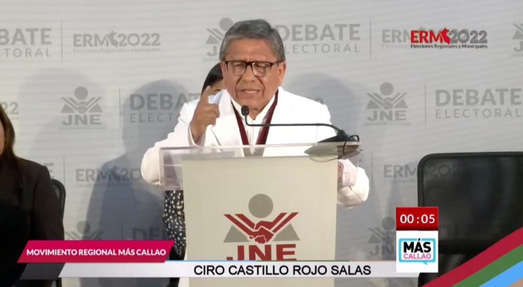 Ciro Castillo ganó debate electoral para el Callao - El Men