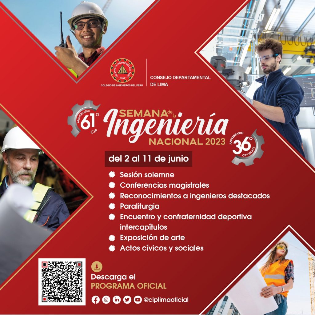 Colegio de Ingenieros del Perú celebra la Semana de la Ingeniería ...