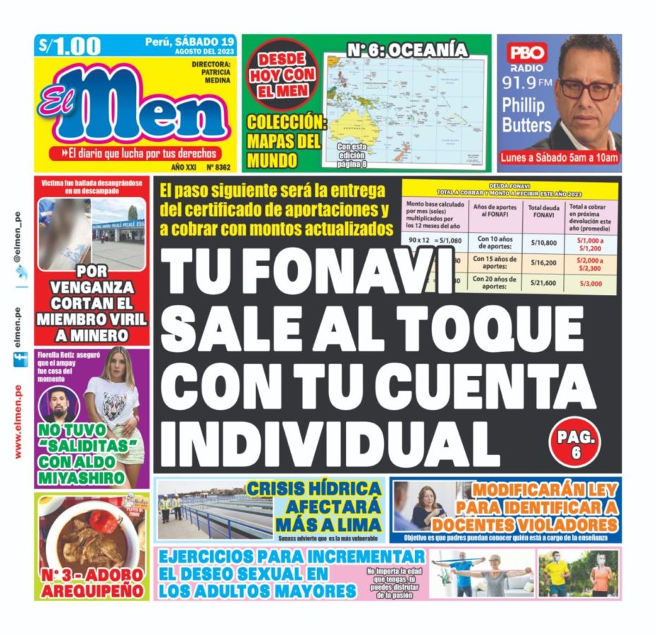 Portada – El Men (19/08/2023)