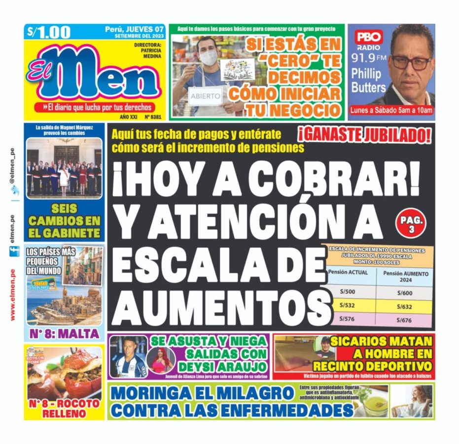 Portada – El Men (07/09/2023)
