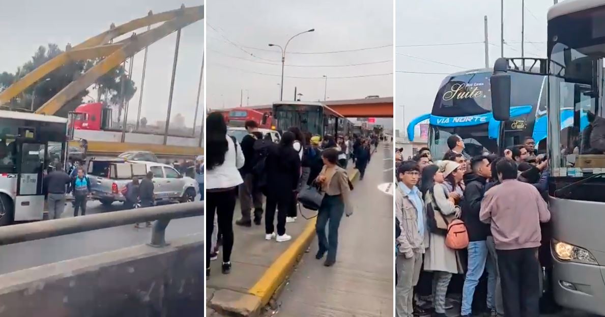 Metropolitano colapsa por bus malogrado