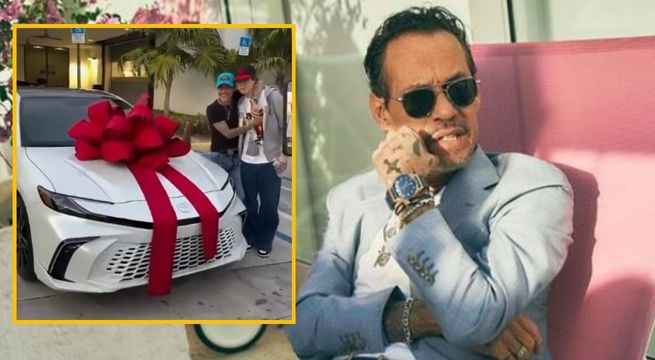 Marc Anthony regala un Toyota a su hijo y desata polémica - El Men